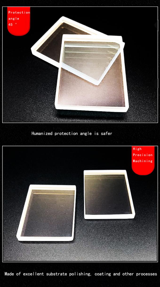 45 degree 120*120*4mm laser reflector mirror reflective lens rectangle ...