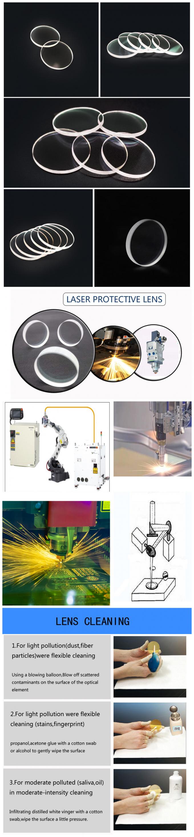 High Transmittance Transparent 60*3mm Laser Cutting Machine Lens